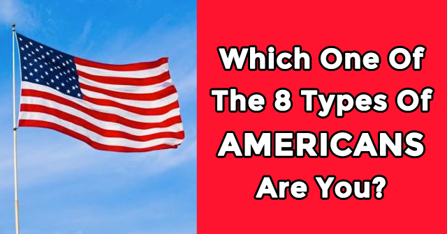 Which One Of The 8 Types Of Americans Are You? | MyDailyQuizz