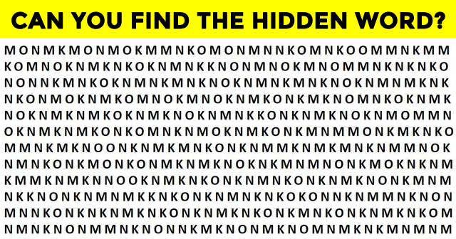 Only people with super clear vision can spot the hidden words ...
