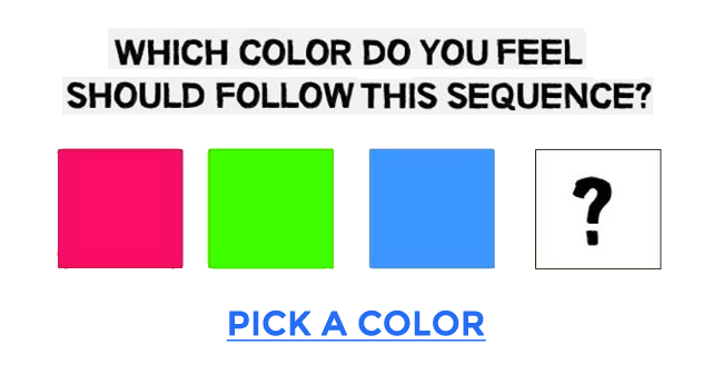 The Way You Arrange These Colors Will Reveal Your True Outlook On Life ...