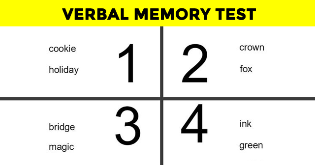 This Verbal Memory Test Will Challenge Even The Best Minds | MyDailyQuizz