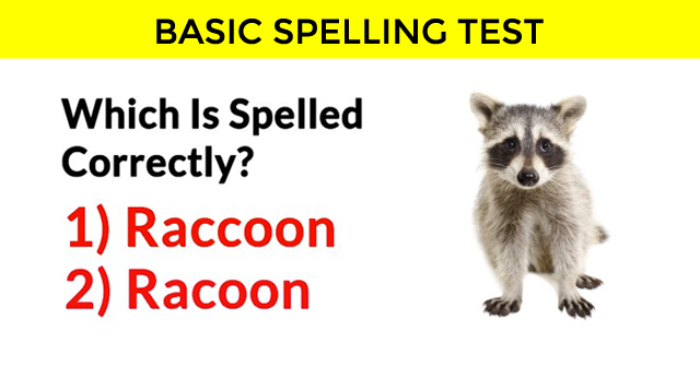 Can You Pass This Basic Spelling Test? | MyDailyQuizz