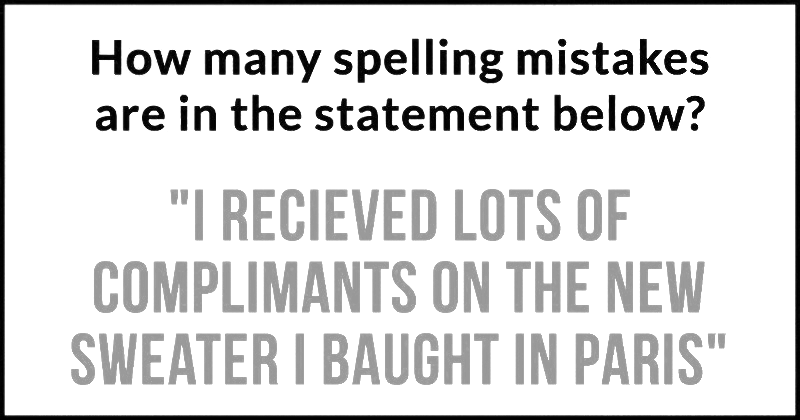 Can You Pass The Ultimate Spell-Check Test? | MyDailyQuizz