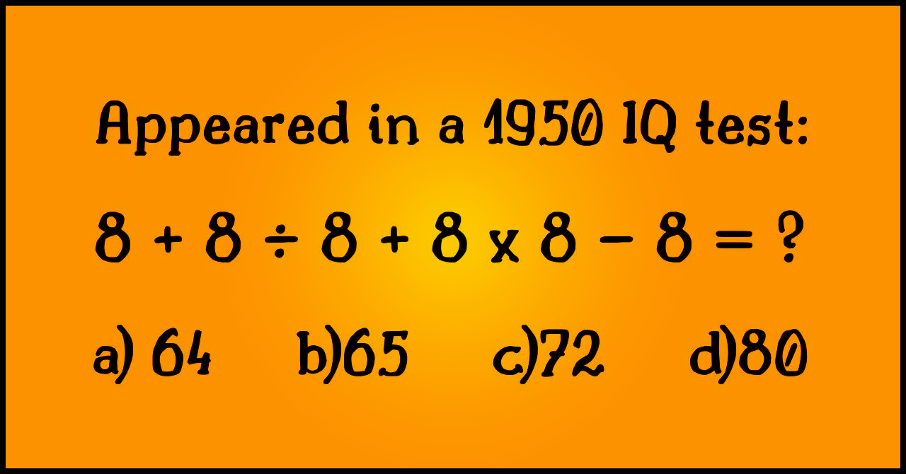 Can You Get A Perfect Score In This Tricky 1950 IQ Test? | MyDailyQuizz